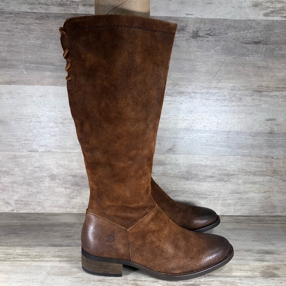 Born | Shoes | New Born Hayden Distressed Leather Zip Up Boot Brown ...